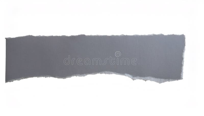Ragged Gray Paper Edge Revealing Blank White Surface Stock Image ...