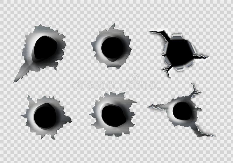 Cut a hole in the metal stock vector. Illustration of damage - 41383690