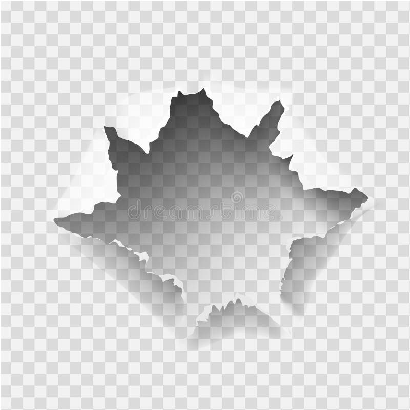 Hole Torn in Ripped Paper on Transparent Stock Illustration ...