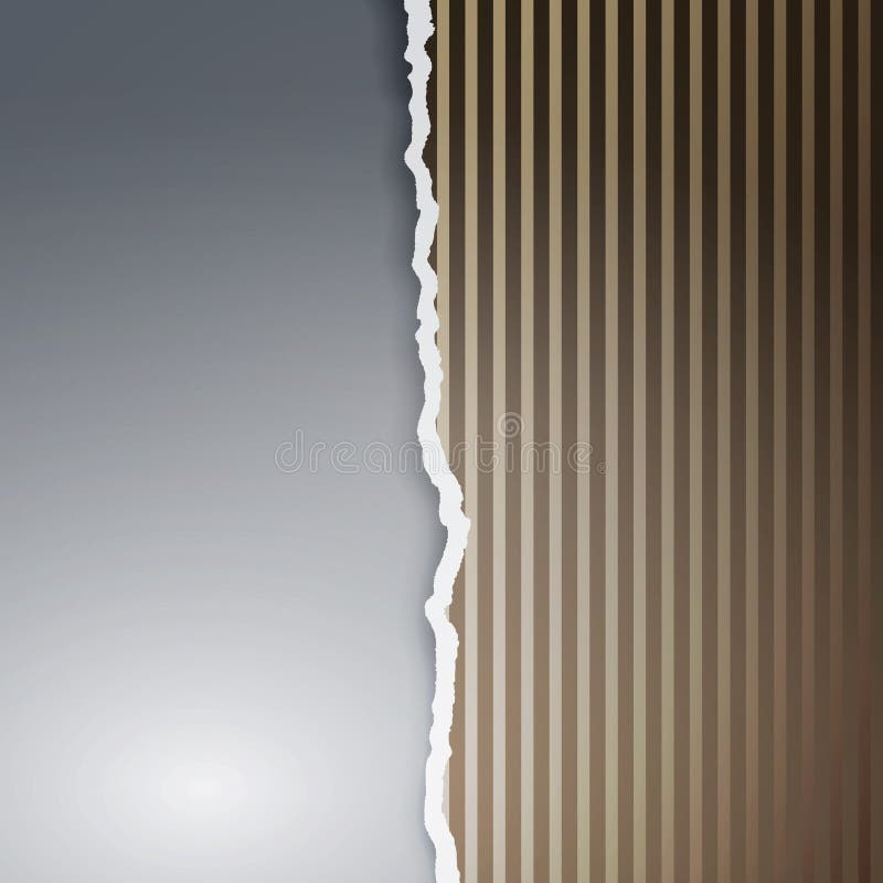 Ragged Paper with a Pattern of Lines Stock Vector - Illustration of ...