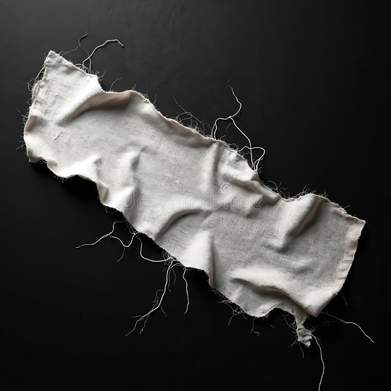 Ragged White Canvas Cloth with Torn Stitch, Unbleached Beige Fabric ...