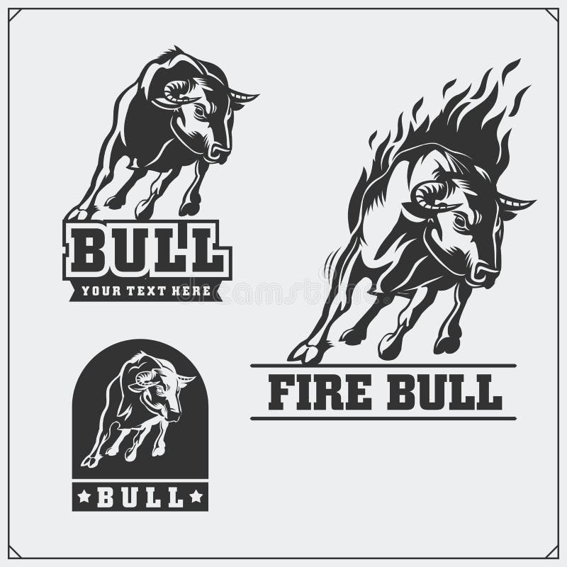 Raging Bull Flame Trail Stock Illustrations – 12 Raging Bull Flame ...