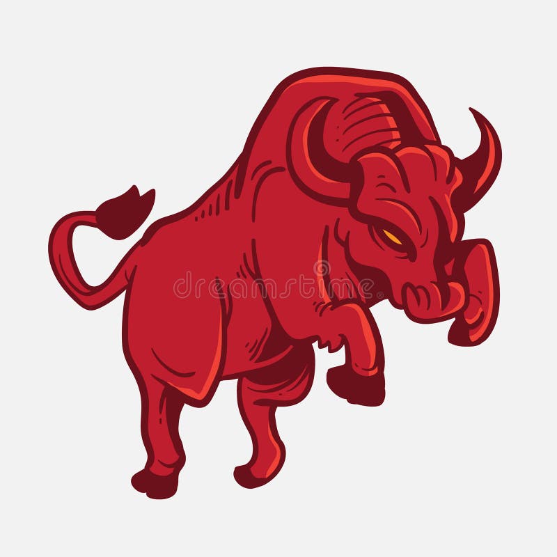 Raging Bull stock illustration. Illustration of raging - 7951953
