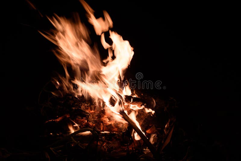 Raging Burning Fire with Blurred Flames Stock Photo - Image of heat ...