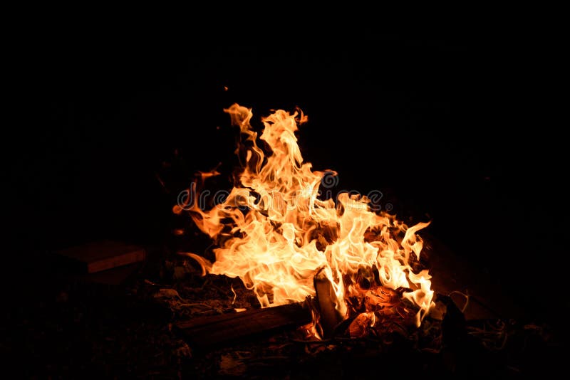 Raging Burning Fire with Blurred Flames Stock Photo - Image of fiery ...