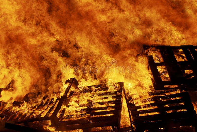 Raging fire stock image. Image of flames, heat, fireblaze - 4337869