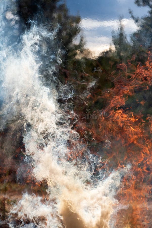 Raging Fire - Many Flames stock image. Image of burnout - 24072839