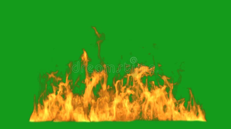Raging Fire Motion Graphics with Green Screen Background Stock Footage ...