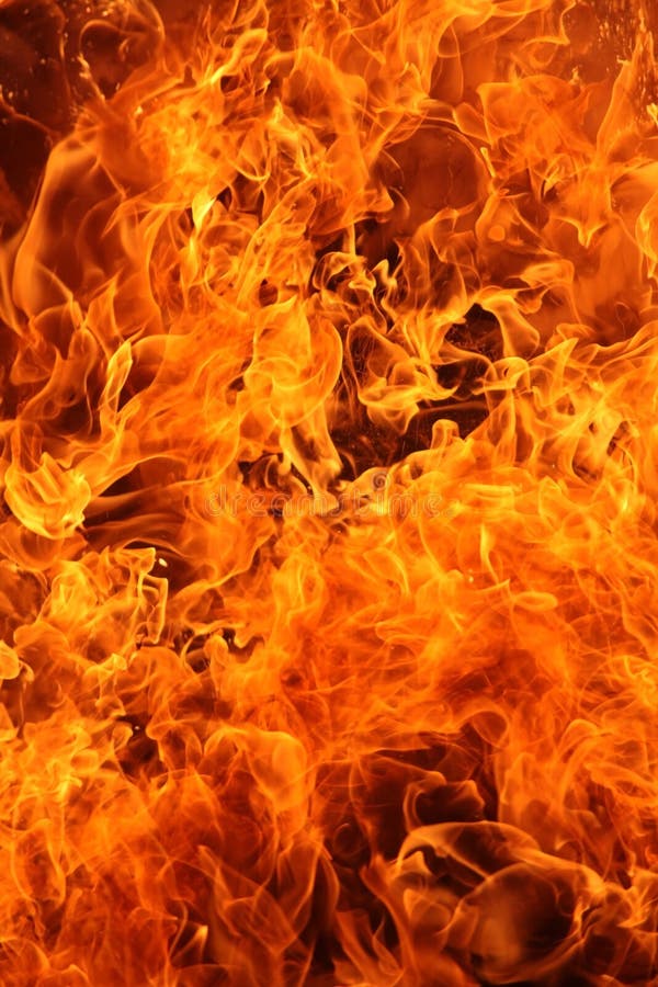 Raging Fire - Many Flames stock image. Image of bright - 24072839
