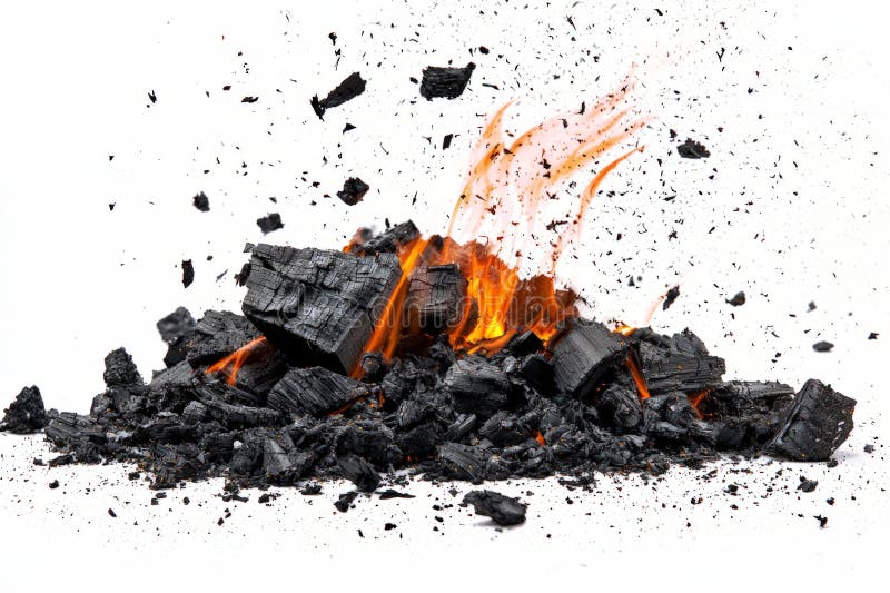 Raging Flames with Detailed Flying Embers, Warm Tones and Sharp ...