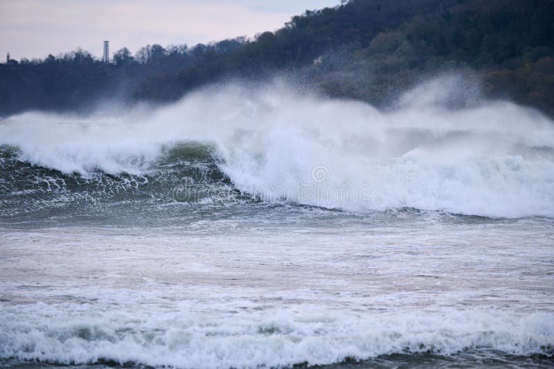 Raging Huge Waves during an Incredibly Powerful Storm in the Black Sea ...