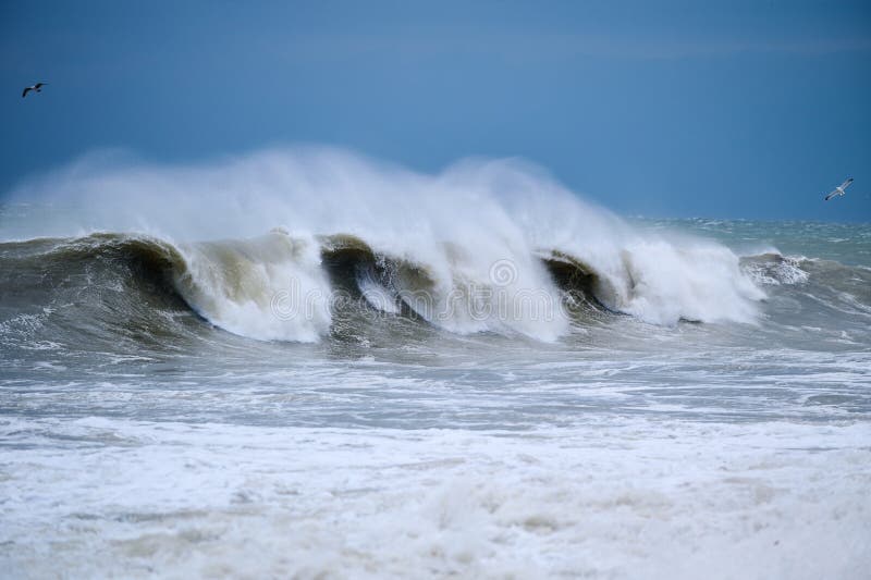 Raging Huge Waves during an Incredibly Powerful Storm in the Black Sea ...