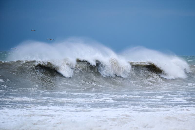 Raging Huge Waves during an Incredibly Powerful Storm in the Black Sea ...