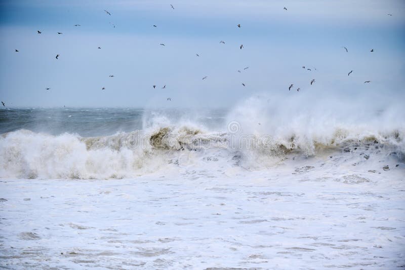 Raging Huge Waves during an Incredibly Powerful Storm in the Black Sea ...