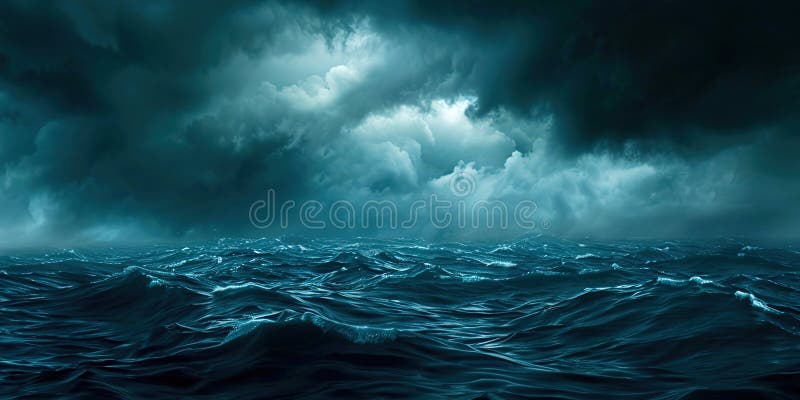 Raging night sea stock image. Image of wind, nature - 329657039