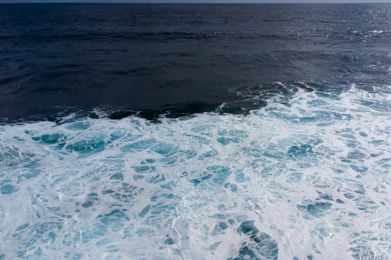 Raging Powerful Ocean Waves Aerial View Stock Photo - Image of coast ...