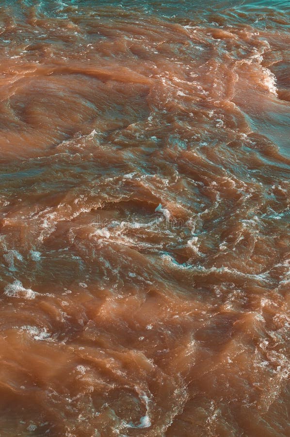 Raging river stock photo. Image of orange, rainfall, flood - 27876444