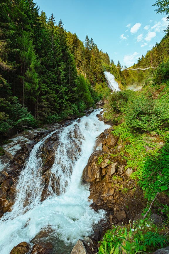 Raging River in the Natural Environment of the Black Forest Stock Photo ...