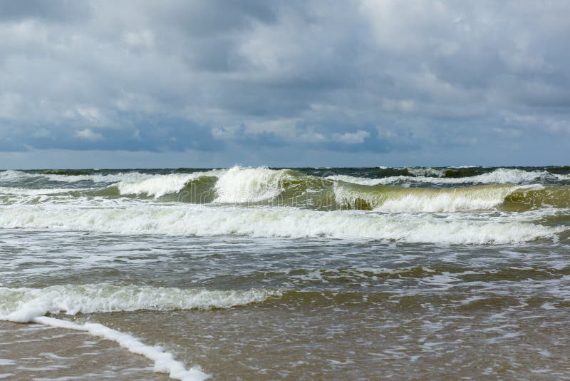 Raging sea stock image. Image of summer, horizon, climate - 69521863