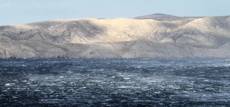 Raging Sea with Furious Waves Stock Image - Image of pattern, croatian ...