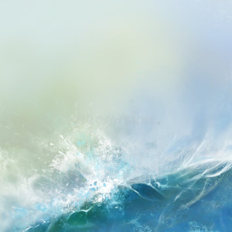 Raging Sea Waves on Light Sky Background Texture Background. Stock ...
