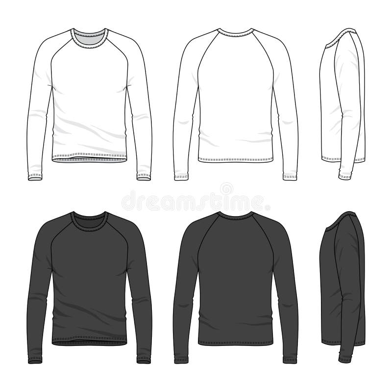 Raglan sleeve top stock vector. Illustration of empty - 52832860