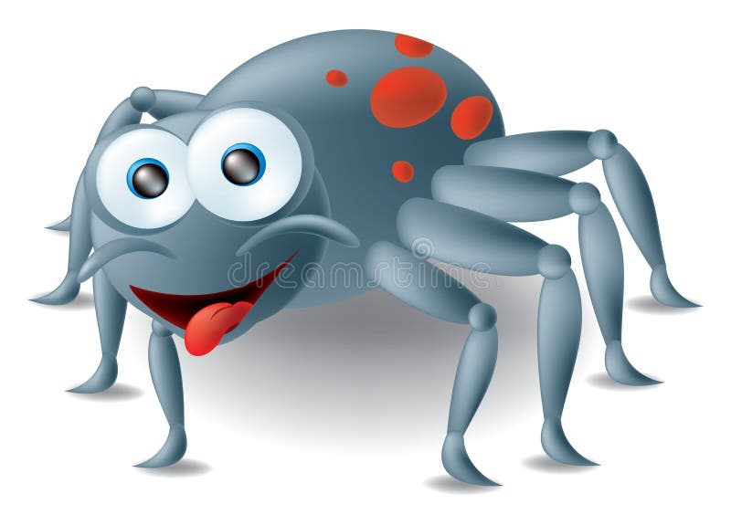 Ragno illustrazione vettoriale. Illustrazione di carino - 18705842