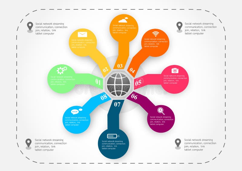 Ragno di Infographic illustrazione vettoriale. Illustrazione di stella ...