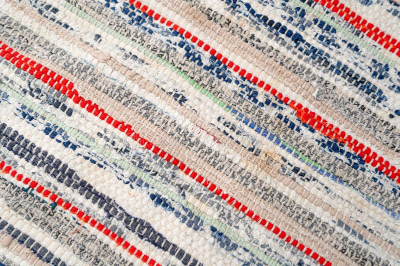 Rags Carpet Texture Background, Woven Rug Pattern, Handmade, Hand-Woven ...