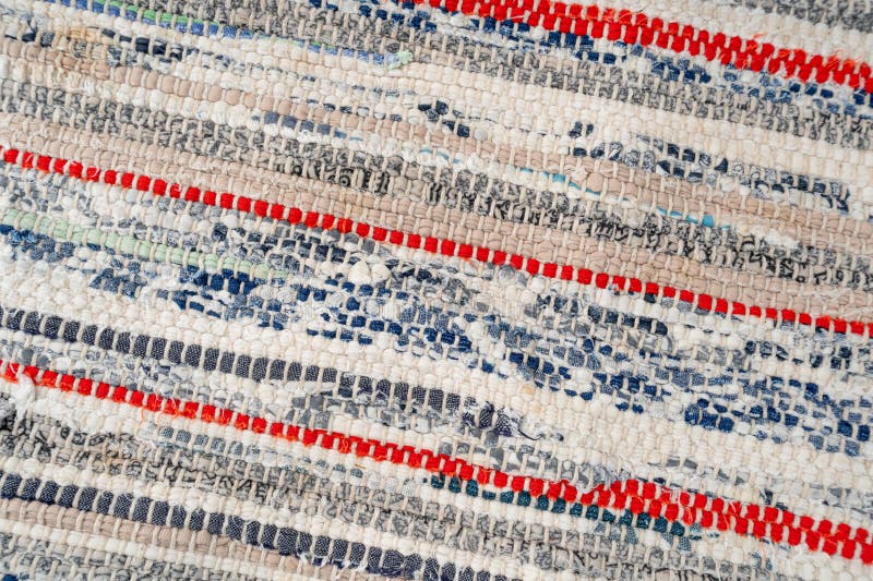 Rags Carpet Texture Background, Woven Rug Pattern, Handmade, Hand-Woven ...