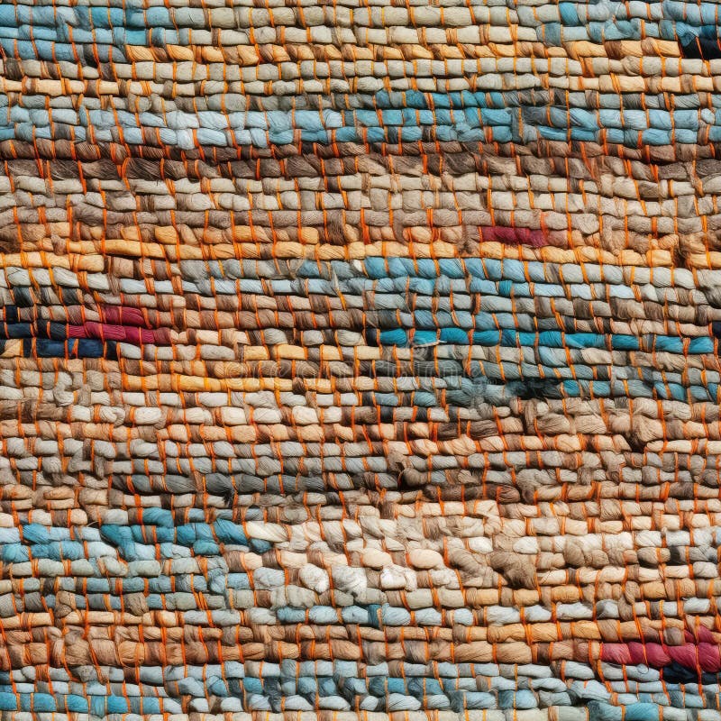 Rags Carpet Texture Background, Woven Rug Pattern, Handmade, Hand-Woven ...