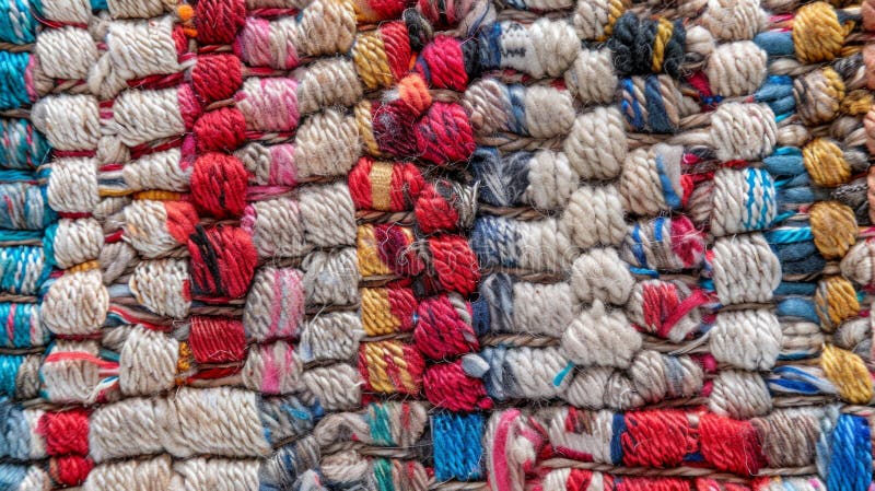 Rags Carpet Texture Background, Woven Rug Pattern, Handmade Recycled ...