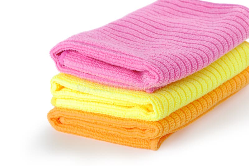 Cleaning Equipment, Sponge Rags In Hand Stock Photo - Image of ...
