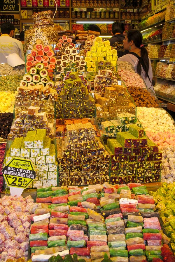 Rahatlokum Bij De Turkse Markt Redactionele Stock Afbeelding - Image of ...