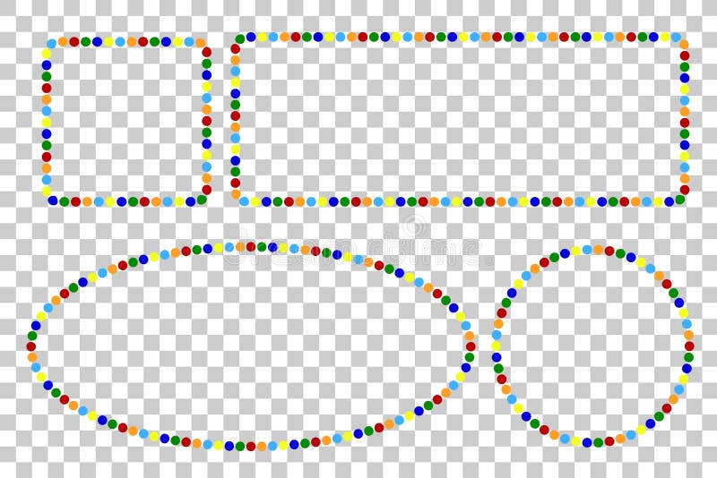Rahmen - Verschiedene Farbpunkte Vektor Abbildung - Illustration von ...