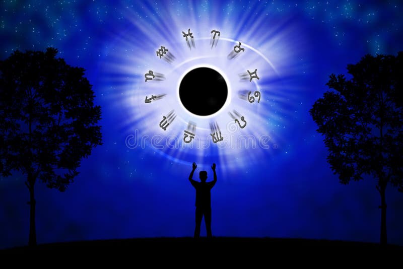 Rahu night. stock illustration. Illustration of astrology - 64143894