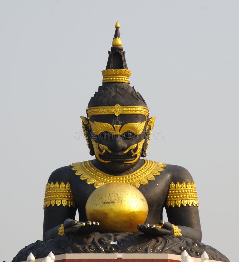 Statue of Rahu and India God Stock Image - Image of moon, redeem: 26266629