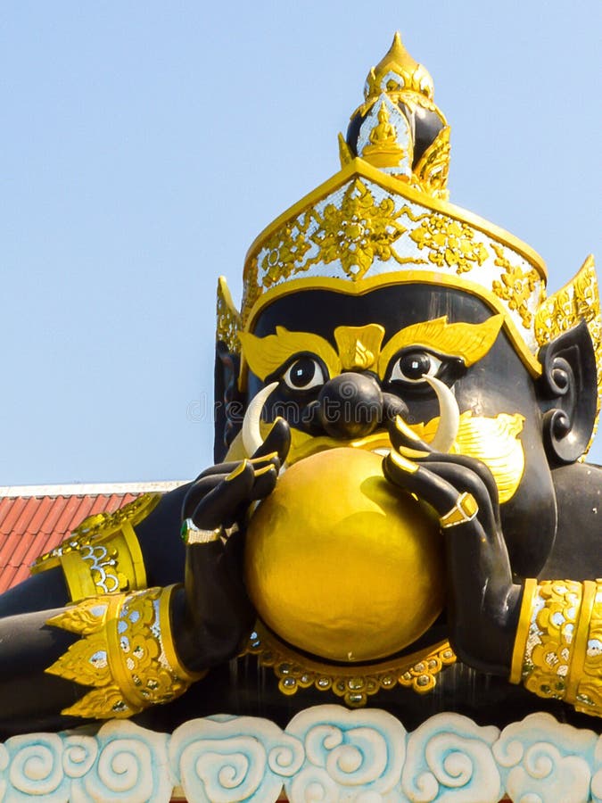 Rahu Temple, Thailand editorial photography. Image of nakhonpathom ...