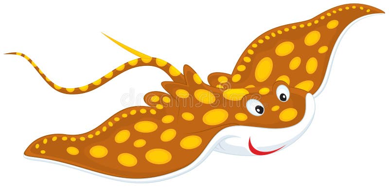 Raia ilustração do vetor. Ilustração de marinho, linha - 23011569