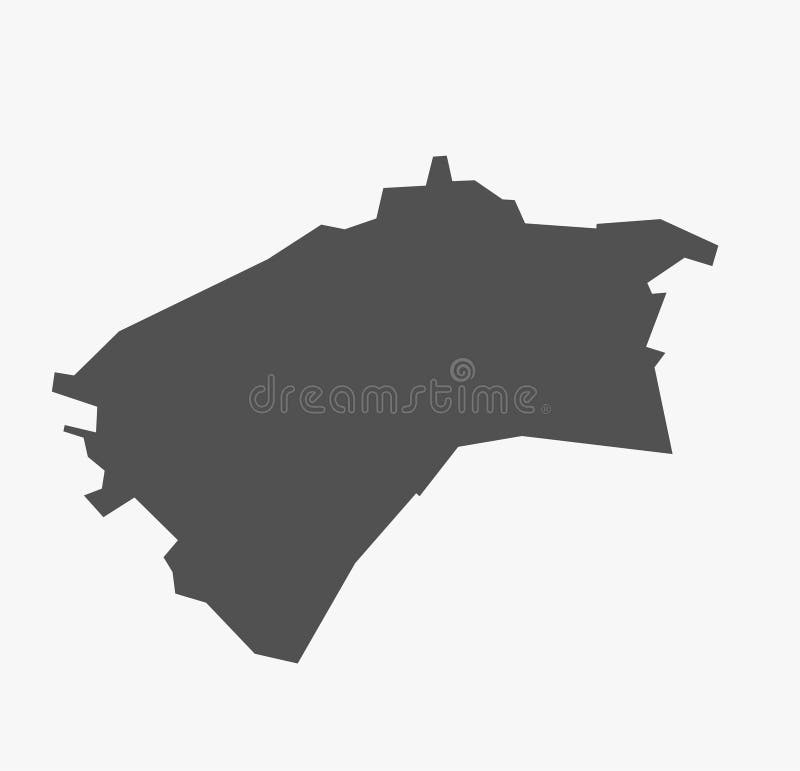 Raichur District Map Karnataka State India Stock Illustration ...