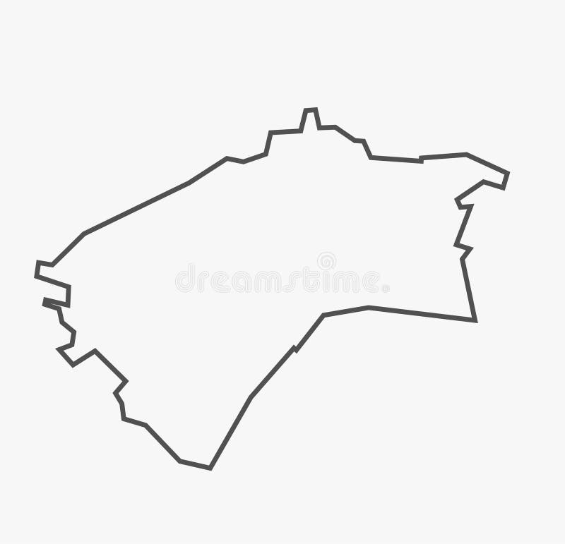 Raichur District Map Karnataka State India Stock Vector - Illustration ...