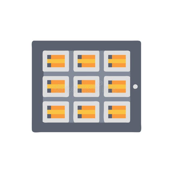 RAID Array Icon for Data Storage Solutions Stock Vector - Illustration ...