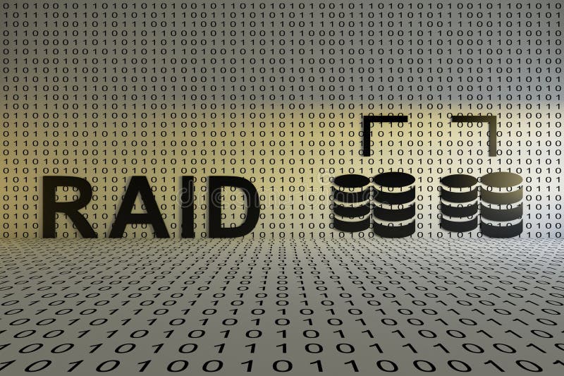 RAID Concept Text Sunlight 3D Stock Illustration - Illustration of ...
