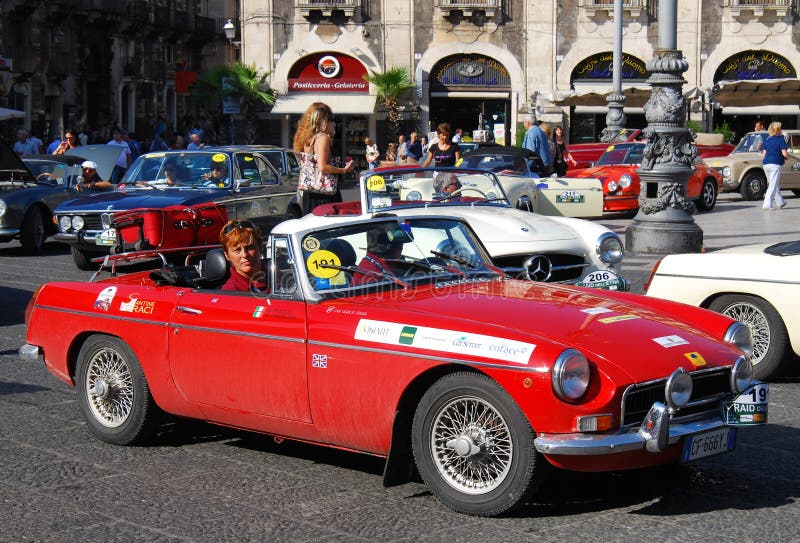 Raid Dell`Etna 2009 / Catania Car Parade Editorial Photography - Image ...