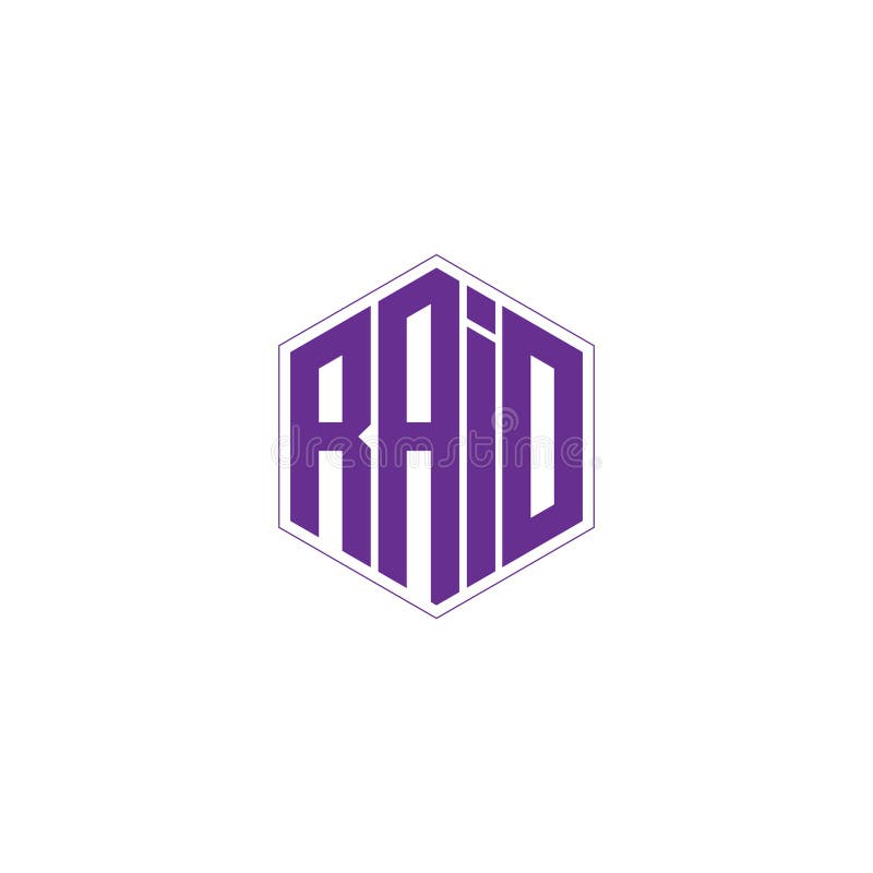 RAID Letter Monogram Initial Logo Design Template Vector Illustration ...