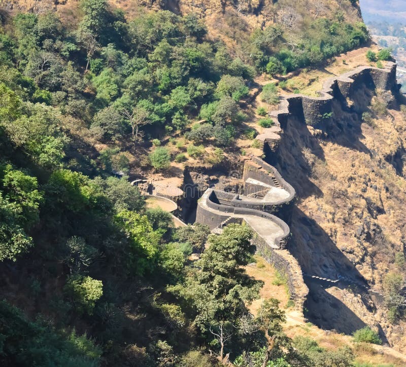 RAIGAD FORT- FRONT GATE stock photo. Image of gate, fort - 271210550