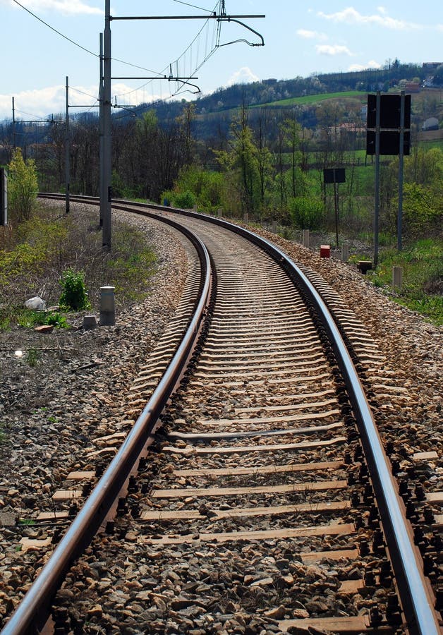 Rail stock image. Image of electrified, industry, shipping - 4867829