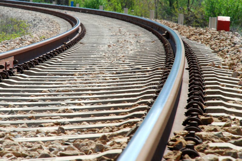 Rail stock image. Image of track, steel, path, rail, voyage - 4867835