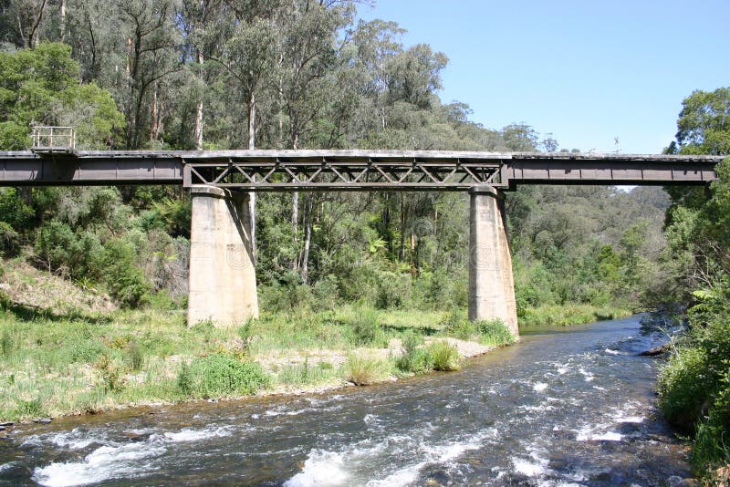 Rail Bridge stock image. Image of railway, water, australia - 550779