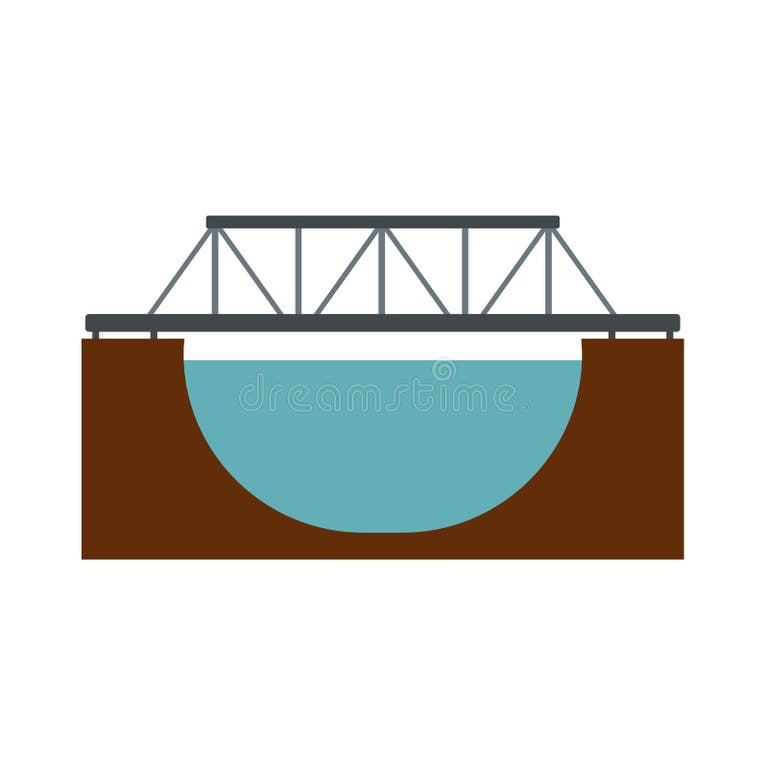 Rail bridge icon stock vector. Illustration of graphic - 79307601